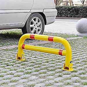 Folding Parking Bollard Lockable,Private Car Parking Latch Space Lock,Space Saver Car Park Driveway Guard Saver