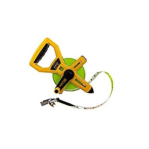Komelon 6611IM Feet/Inches and Metric Fiber Tape Reel with Double Nylon Coated Fiberglass Blade, 100-Feet-30M by 1/2-Inch