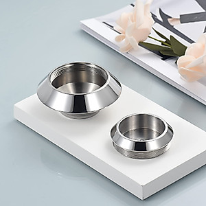 shajwo Cremation Urn for Human Ashes Stainless Steel Candle Ash Holder Keepsake Urn for Ashes Candlestick Mini Funeral Urns for Pet Ashes,Silver