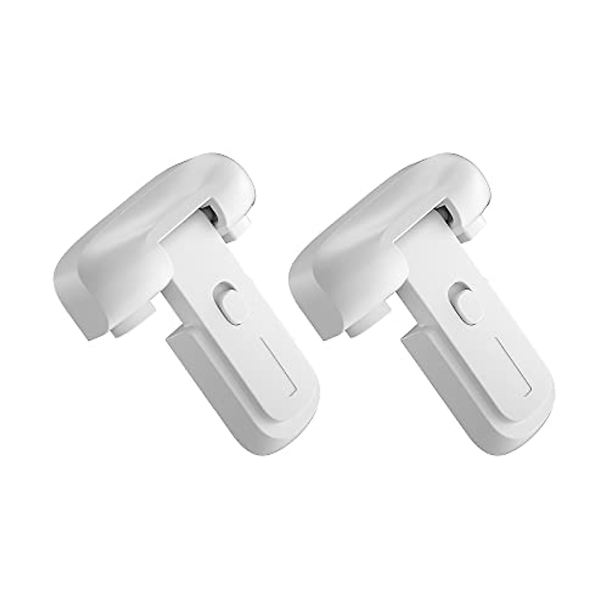 SAFELON 2 Pcs Baby Safety Fridge lock, Child Proof Refrigerator Freezer Door Lock, Protect Refrigerators With Damaged Sealing Strips ( White )