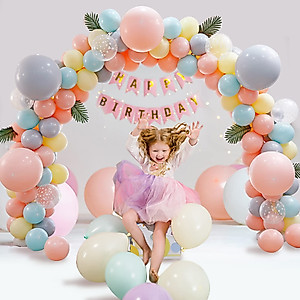 Party Spot! 95 Pcs Balloon Arch Kit, 9Ft Tall & 10Ft Wide Ajustable Balloon Arch Stand For Baby Shower Graduation Birthday Party Wedding Decorations