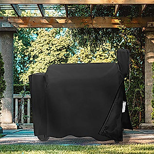 SHINESTAR Pellet Grill Cover for Traeger Pro 34/780, BBQ 075, Z Grills 700/550 Series, Special Zipper Design, Durable & Waterproof, Easy to Put On and Take Off