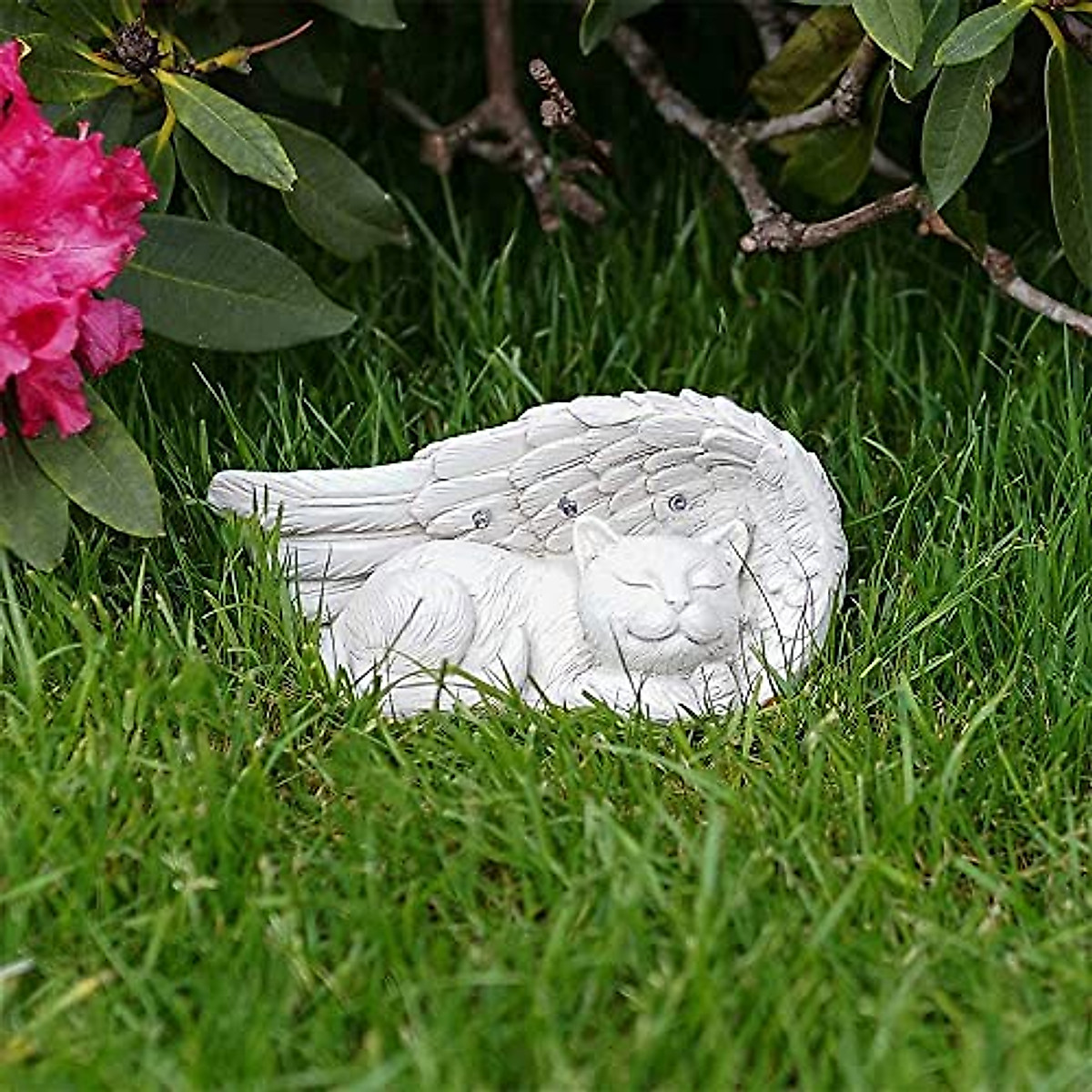 iHeartCats Forever My Guardian Angel Cat Memorial Garden Solar Light Gift