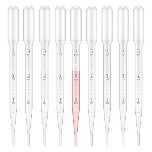 KINGLAKE Plastic Transfer Pipettes 3ML,Essential Oils Pipettes,Graduated,Pack of 100, Makeup Tool