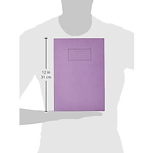Silvine Exercise Book Ruled and Margin 80 Pages A4 Purple Ref EX111 [Pack of 10]