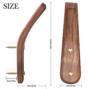 4 Pcs Wooden Coat Hooks- Wall-Mounted Wood Wall Hanger Simple Modern V Shape Handmade Craft Coat Rack for Hanging Coats Hats Bags Towels