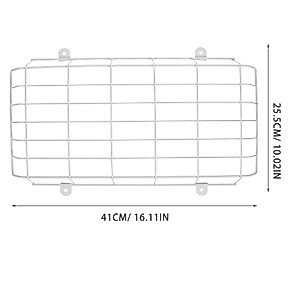 INOOMP Exit Sign Protective Cage,Wire Guard for Exit Sign Exit Sign Damage Stopper Metal Wire Guard Protective Coated Steel Wire Guard Wall Mounted Emergency Signal Protective