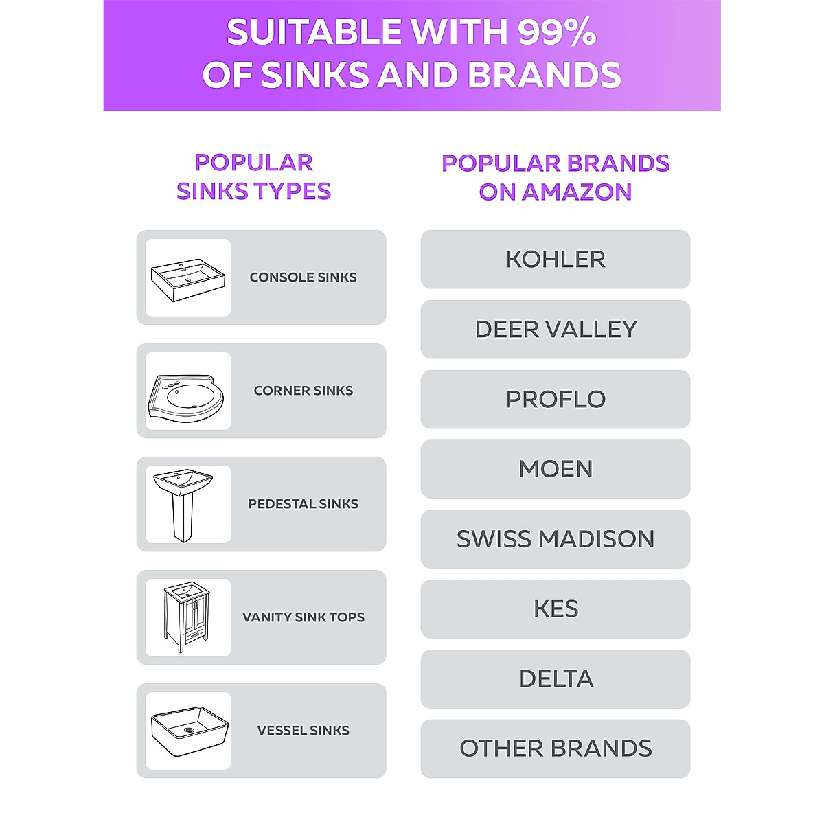 2 in 1 Bathroom Sink Stopper Replacement - 1.06"-1.65" Pop Up Drain Stopper - Universal Sink Drain Stopper with Anti-Clogging Filter Basket - Bathroom Sink Plug for Basin Drain Holes