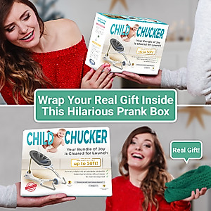 Witty Yeti Hilarious Child Chucker Gag Gift Empty Box Wrap Your Real Present Inside to Prank Friends or Family with This Practical Joke for Men or Women. Funny Idea for New Parents or Baby Shower.