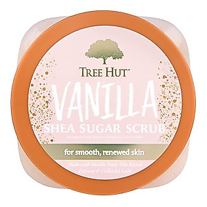 Tree Hut Vanilla Shea Sugar Exfoliating & Hydrating Body Scrub, 18 oz