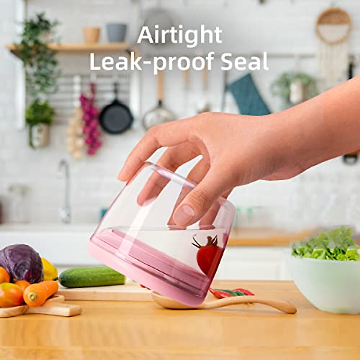 Meal Prep Container, 14oz 400ml Set of 4 Overnight Oats Containers with Lids, Airtight Leakproof Pop Top Lid Bowl for Breakfast Leftovers, Glass-like Clarity Tritan Material Food Storage Container