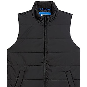Amazon Essentials Men's Midweight Puffer Vest, Black, Medium