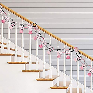 Big Dot of Happiness Paris, Ooh La La - 90 Chain Links and 30 Paper Tassels Decoration Kit - Paris Themed Baby Shower or Birthday Party Paper Chains Garland - 21 feet