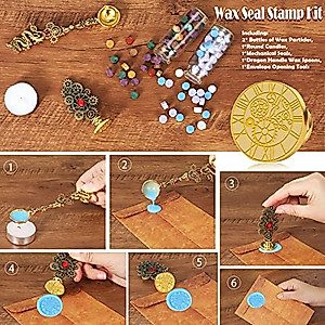 Aifeiter Feather Pen Ink Set,Quill Pen Ink Set,Wax Seal Stamp Set,Feather Calligraphy Pen Set,Birthday Present,Christmas Gifts,Holiday Ideal Gift（purple）