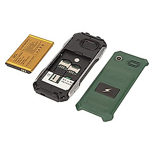 2G Seniors Cell Phone, Feature Phone Unlocked Rugged Phone, Dual SIM, 6800mAh Long Battery Life, 2.4in HD Screen, LED Flashlight, Big Button Loud Speaker, Cell Phone for Outdoor Hiking Travel(Green)