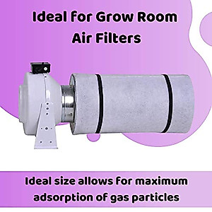 EnviroSupply Premium 4mm Pellet Virgin Bituminous Coal Activated Carbon Charcoal (for Air Purification, Odor Control, Vapor Phase Applications) - Bulk 5 lb. Bag (80oz)