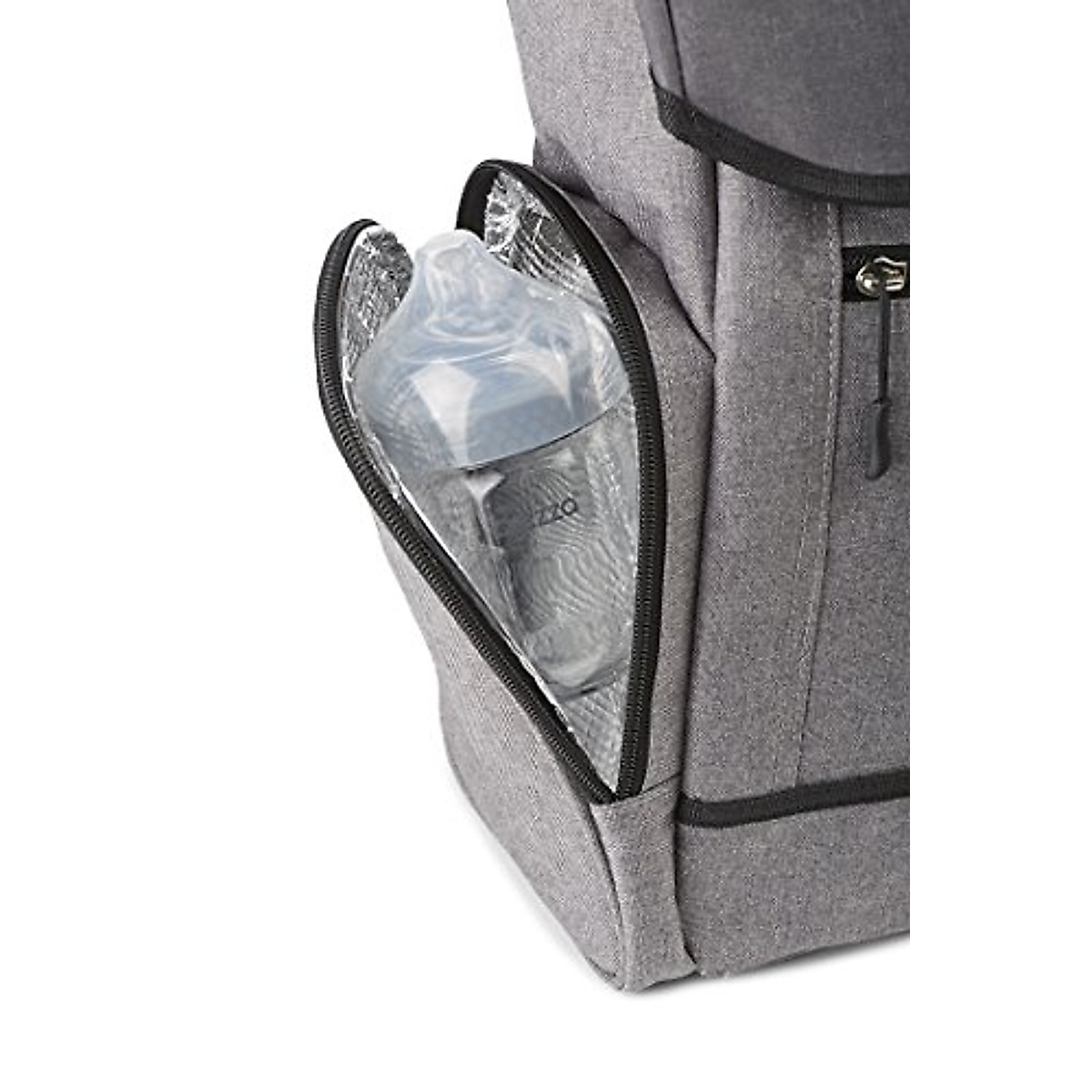 Eddie Bauer Back Pack Diaper Bag, Laminate Grey