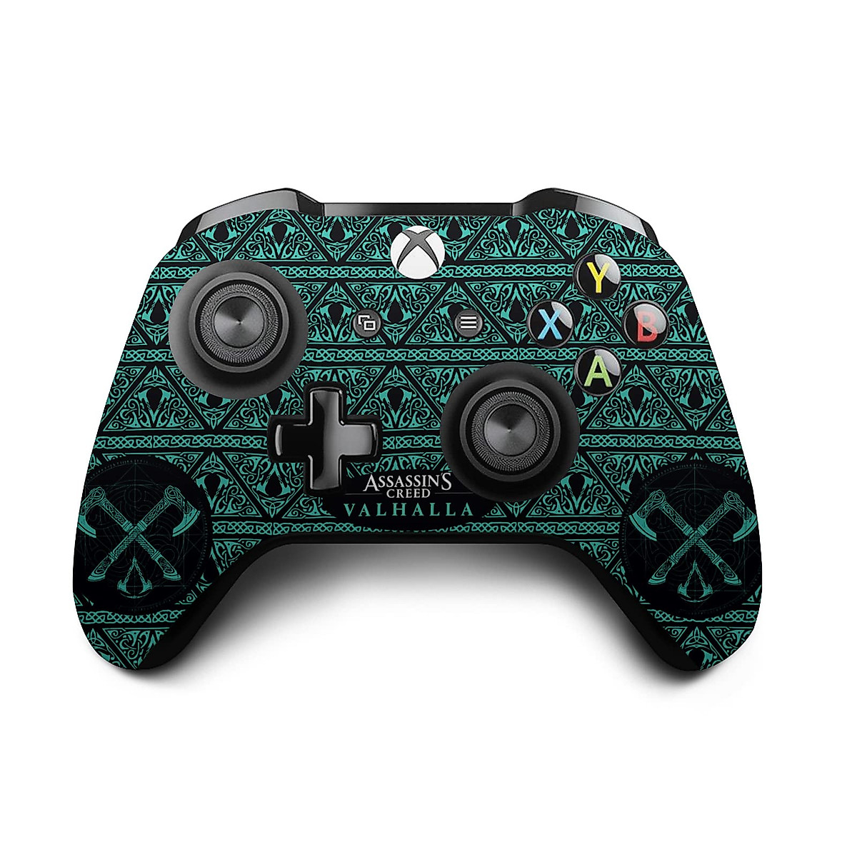 Head Case Designs Officially Licensed Assassin's Creed Dual Axes Valhalla Key Art Matte Vinyl Sticker Gaming Skin Decal Cover Compatible With Xbox One X Console and Controller Bundle