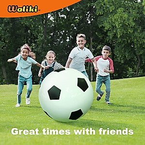 WALIKI Jumbo Soccer Ball | Giant and Inflatable | Huge 30" in Diameter - Durable Massive Soccer Ball | Pump Included