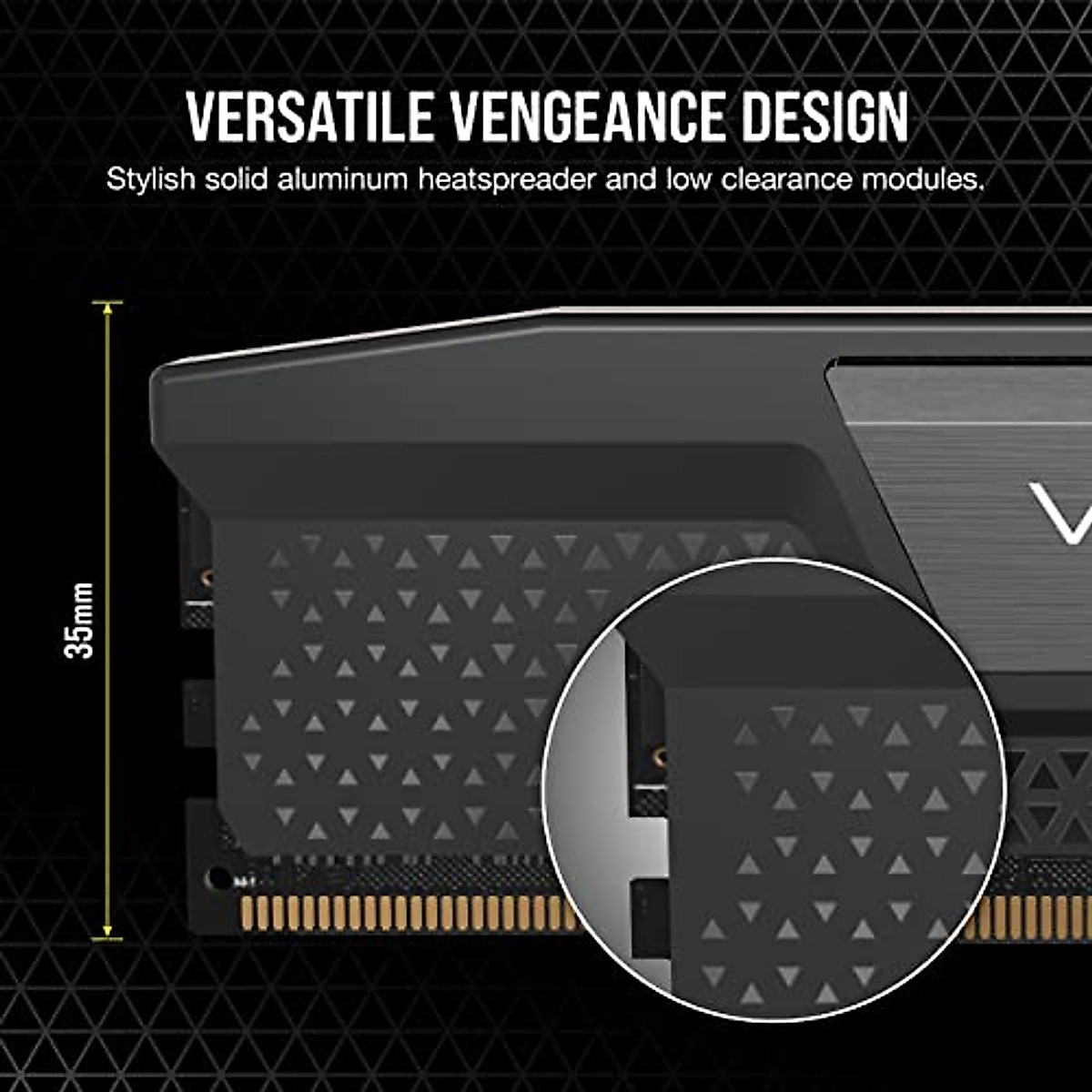 CORSAIR VENGEANCE DDR5 RAM 32GB (2x16GB) 6000MHz CL36 Intel XMP iCUE Compatible Computer Memory - Black (CMK32GX5M2D6000C36)