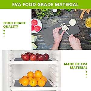 Drawer and Shelf Liner, Shelf Liner Grey Non Adhesive Refrigerator Mats Washable, No Odor Plastic Pantry Liners Wire Shelf Paper Drawer Liner for Cupboard Kitchen