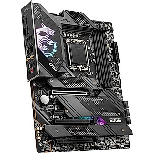 MSI MPG Z690 Edge WiFi DDR4 Gaming Motherboard (ATX, 12th Gen Intel Core, LGA 1700 Socket, DDR4, PCIe 4, CFX, M.2 Slots, Wi-Fi 6)
