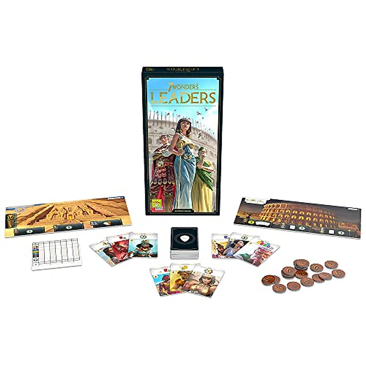 7 Wonders Leaders Board Game EXPANSION (New Edition) | Family Board Game | Civilization Board Game for Adults| Strategy Board Game for Game Night | 3-7 Players | Ages 10+ | Made by Repos Production