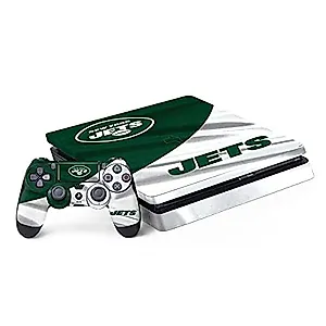 Skinit Decal Gaming Skin Compatible with PS4 Slim Bundle - Officially Licensed NFL New York Jets Design