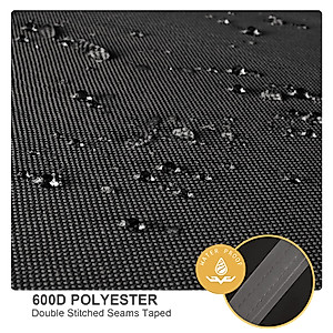 Porch Shield Outdoor Cushion Storage Bag 62 inch Waterproof Outside Storage Bags for Patio Furniture with Zippers and Handles Black