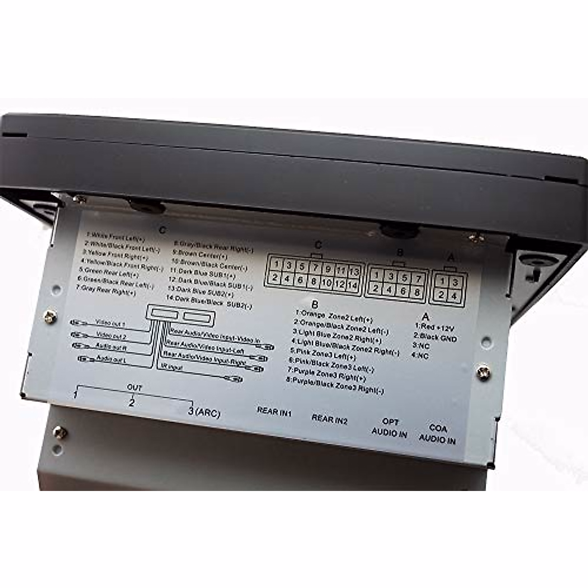 iRV Technology iRV66 AM/FM/CD/DVD/MP3/MP4/USB/SD/HDMI/Digital5.1/Surround Sound/Bluetooth 3 Zones wall mount RV Radio Stereo with wire adaptor Concertone ZX500/600/690/700,Genesis GT-3.0