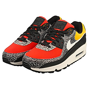 Nike womens AIR MAX 90 DC9446-001 shoes, Black/Phantom-chile Red-pollen, 7
