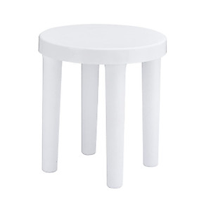 Ciieeo 1pc Japanese Style Stool Small Stool Small Vanity Stool Low Stool Kid Step Stool Step up Stool Non-Slip Stool Little Stool Plastic Furniture Makeup White Child