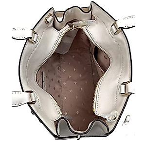 Kate Spade New York Staci Medium Saffiano Leather Satchel Purse (Parchment)