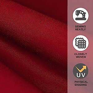 EliteShade USA 7.5FT Patio Umbrella Replacement Canopy Market Outdoor Umbrella Cover (CANOPY ONLY)(Burgundy)