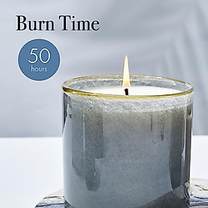 LAFCO New York Classic Candle, Sea & Dune - 6.5 oz - 50-Hour Burn Time - Reusable, Hand Blown Glass Vessel - Made in The USA