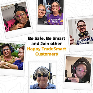 TradeSmart Ear Protection for Gun Range & Eye Protection for Shooting + Firearm Confidence Course, 5x Earplugs and Hard Case