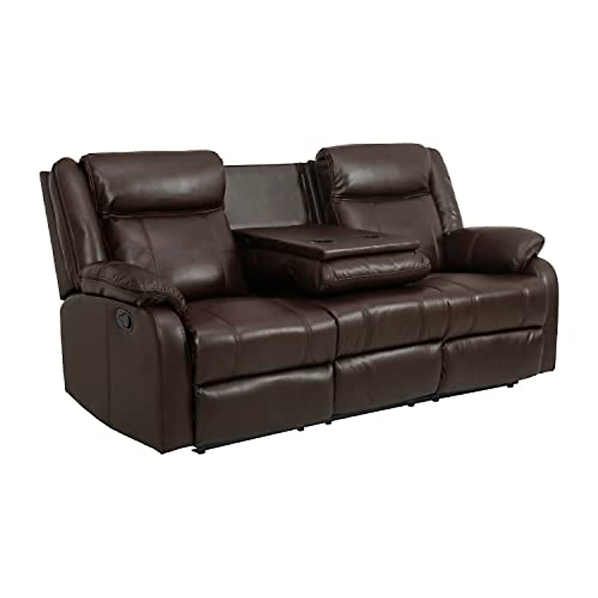 Lexicon Tuers Manual Double Reclining Sofa, Brown