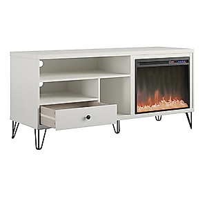 Ameriwood Home Owen Fireplace TV Stand for TVs up to 65", White