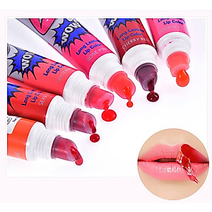 VeniCare 6 Colors Tattoo Magic Color Peel Off Mask Tint Long Lasting Waterproof Lip Gloss
