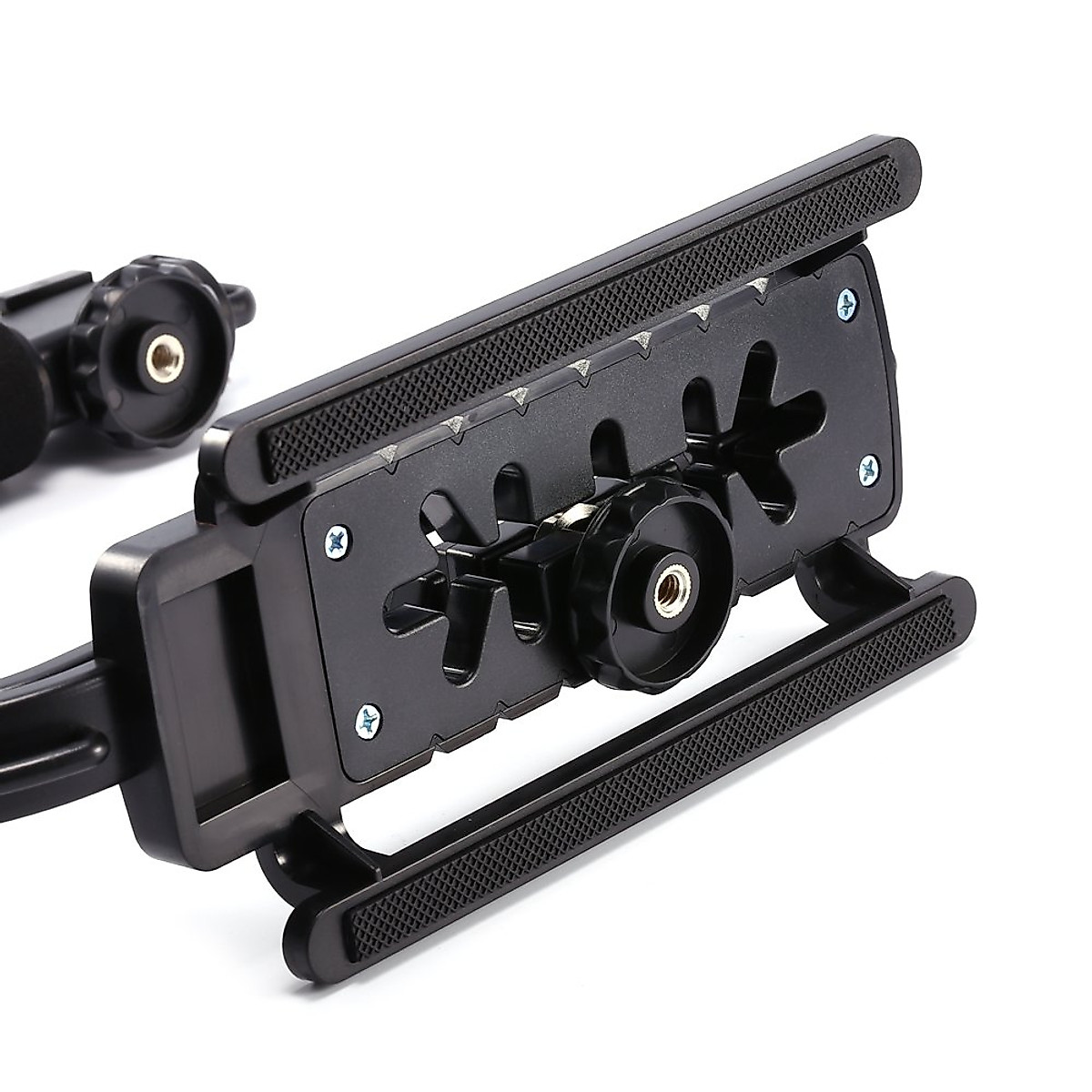Video Action Stabilizing Handle Grip, C/U Shape Bracket Grip Camera/Camcorder Handheld Stabilizer with Hot-Shoe Mount