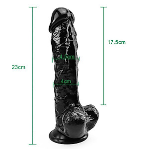 Novelty 9.05 inches Premium Realistic Classic Dick Wand with Strong Suction Cups Used for Women and Couple-QF77