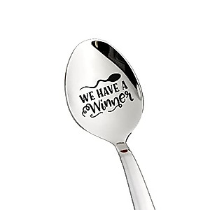 We have a winner You're Going To Be A Daddy Spoon Pregnancy Reveal Spoon Fun Announcement Ideas Husband Gift Idea Engraved Stainless Steel Spoon for New Dad
