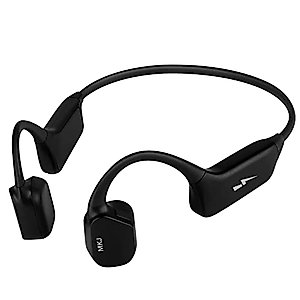 MKJ Bone Conduction Headphones Bluetooth 5.1 - Open Ear Inductive Headphone with Noise Cancelling Dual Microphones, Wireless Sport Headset IP67 Waterproof for Cycling Running Driving Workouts