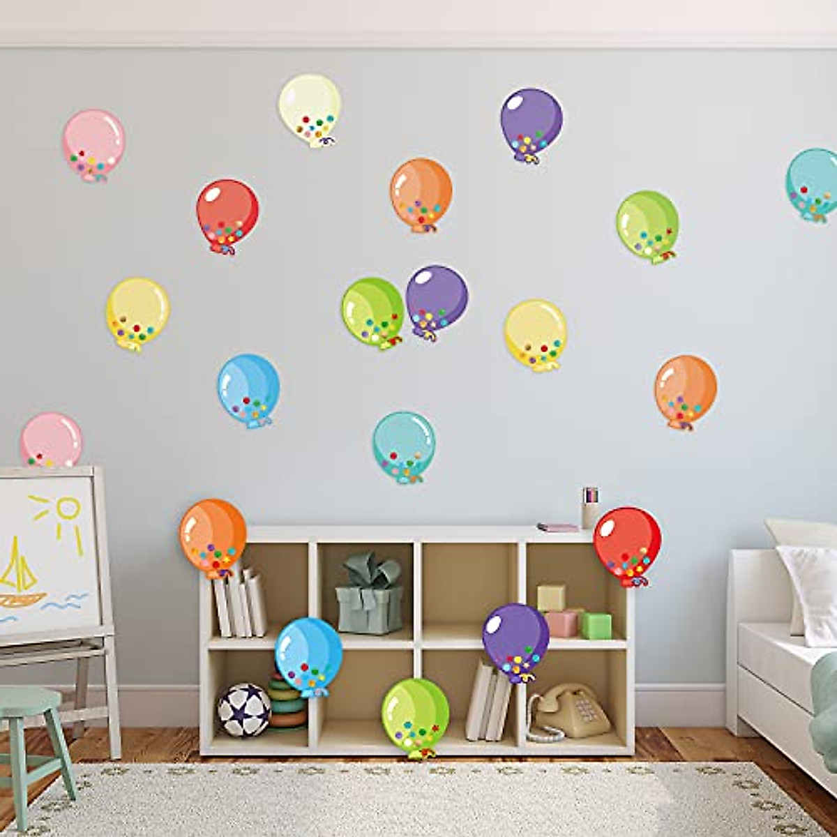 45 Colorful Balloon Cut-Outs for Classroom Decor
