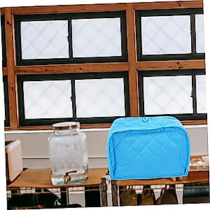 RUNROTOO Bread Machine Dust Cover Home Appliances Air Fryer Toaster Oven Toaster Bread Machine Supplies Air Fryer Cover Polyester Toaster Cover Toaster Appliance Cover Home Supply Coat Blue