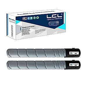 LCL Compatible Toner Cartridge Replacement for Konica Minolta TN323 A87M030 Bizhub 227 287 367 (2-Pack Black)