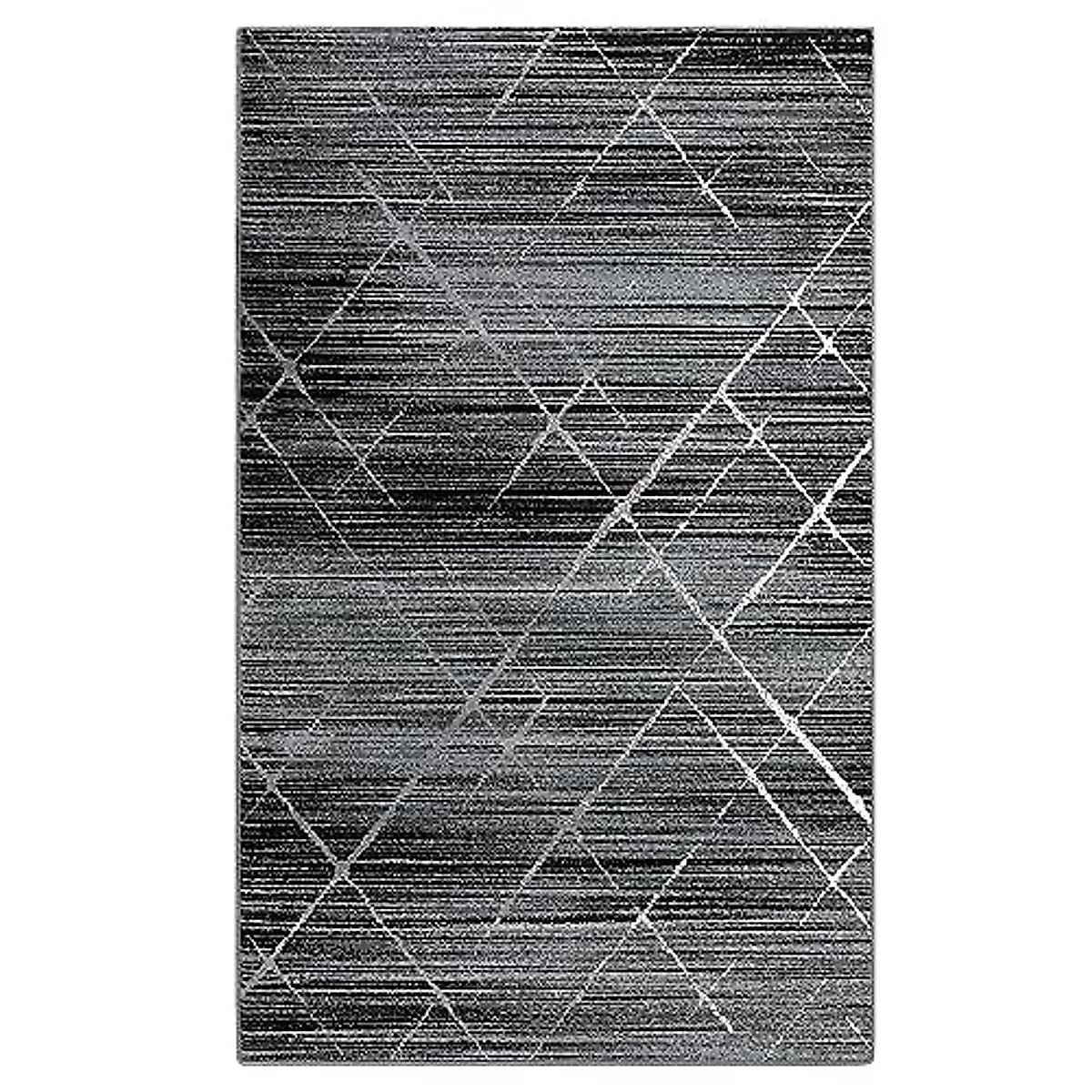 GlowSol Large Area Rug 8x10 Abstract Thick Rug Grey Modern Rugs Non-Slip Stain-Resistant Rug, Non-Shedding Floor Mat Grey Carpet for Living Room Bedroom DiningRoom Home Office Farmhouse
