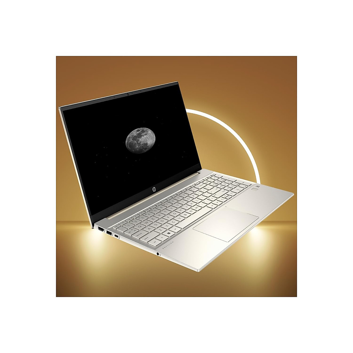 HP Pavilion 15t Laptop, 15.6" FHD Touchscreen, Intel Core i7-1355U Processor, 32GB RAM, 1TB SSD, Webcam, Backlit Keyboard, FP Reader, HDMI, Wi-Fi 6, Windows 11 Home, Warm Gold