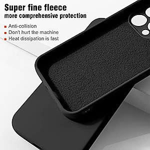 Defender Designed for iPhone 13 Pro Max Case, [Silky and Soft Touch Series] Premium Soft Silicone Full-Body Protective Bumper Case Compatible with Apple iPhone 13 Pro Max - Matte Black
