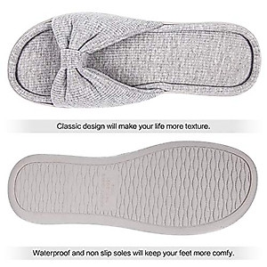 Caramella Bubble Womens Memory Foam Open Toe Slip on Summer Sandal Slippers Grey